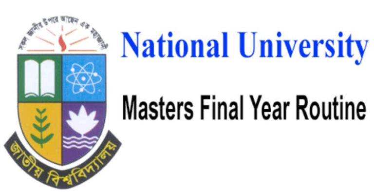 Masters Routine 2023: MA, MSS, MBA, M.Sc Final Year Exam Routine